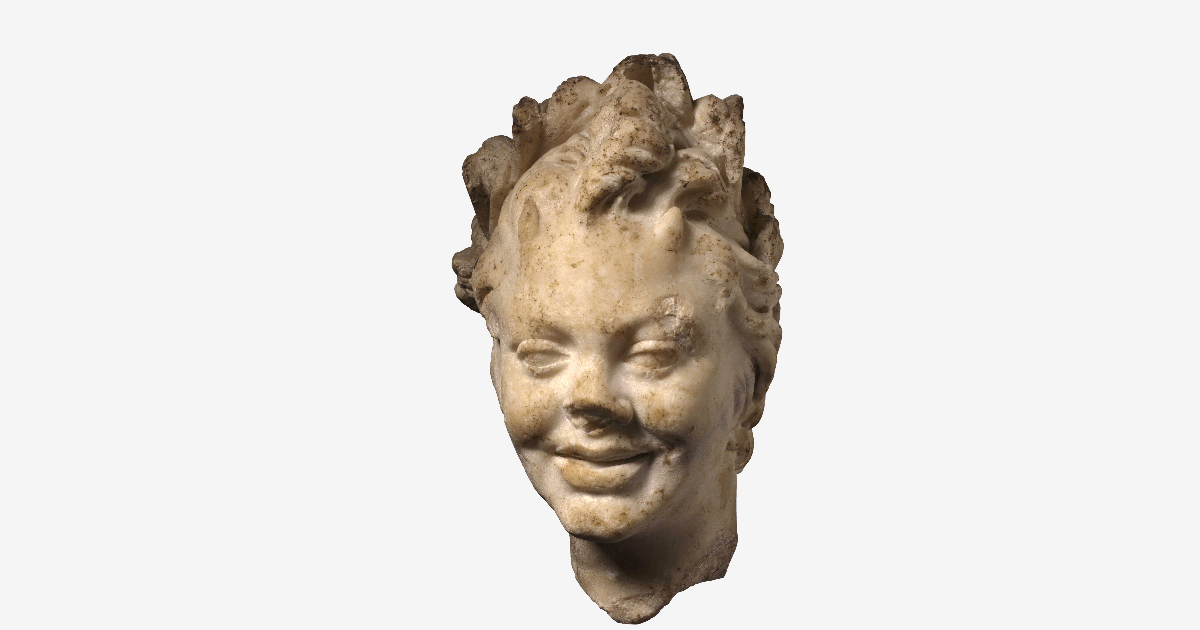 S17A. Satyr's head | Fondazione Santarelli | Fondazione Santarelli