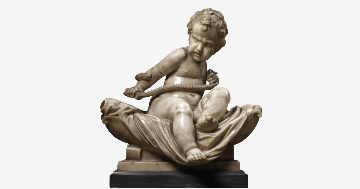S357. Statue of Hercules as a child fighting with a snake | Fondazione ...